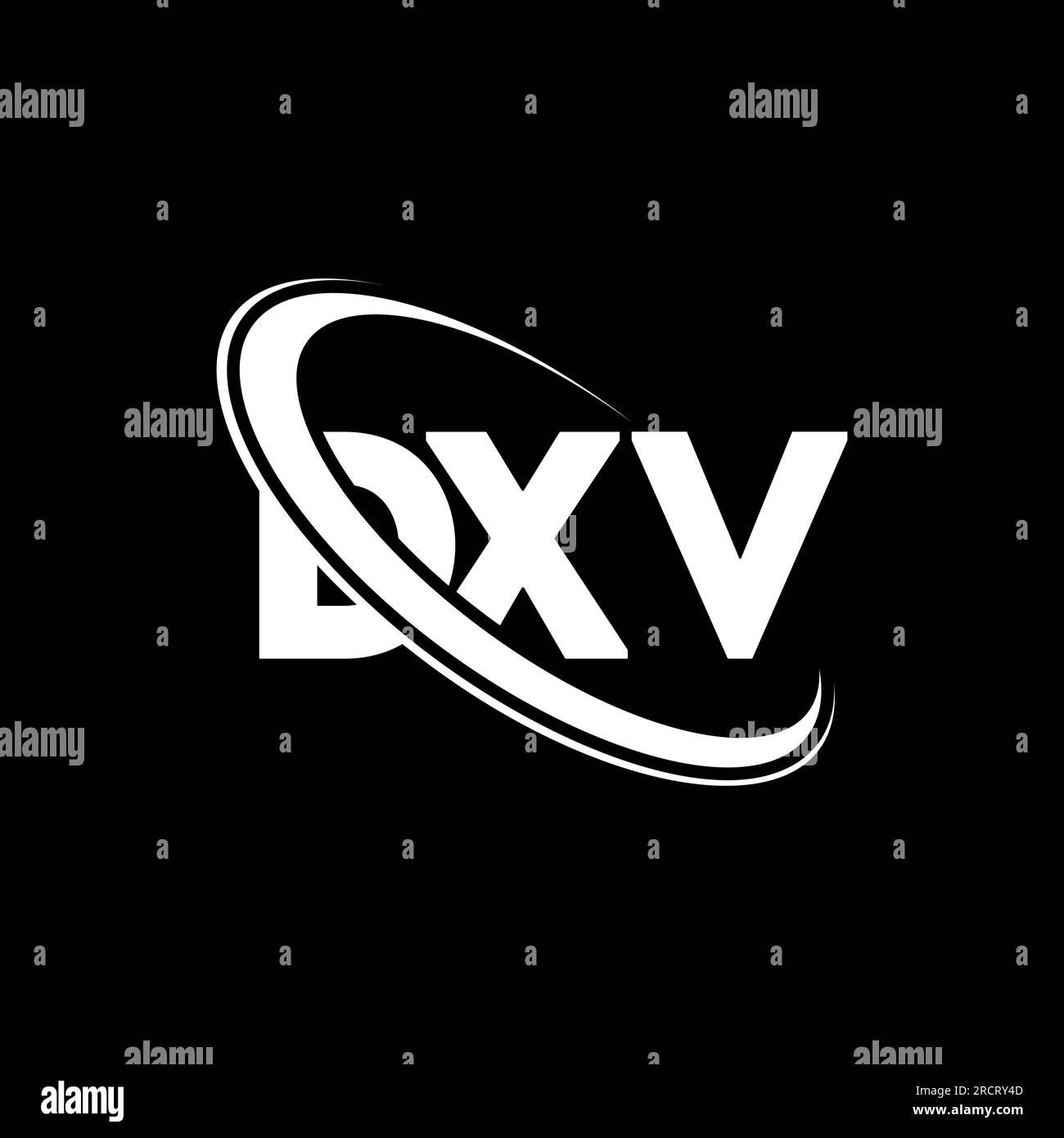 DXV logo. DXV letter. DXV letter logo design. Initials DXV logo linked ...
