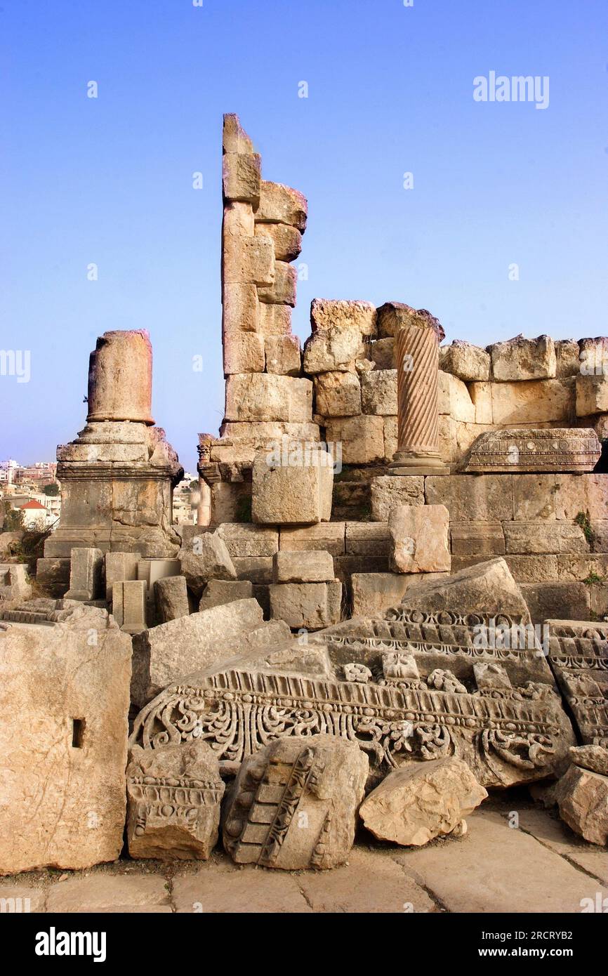 surroundings of the Church of the Propylaea, Jerash, Gerasa ...