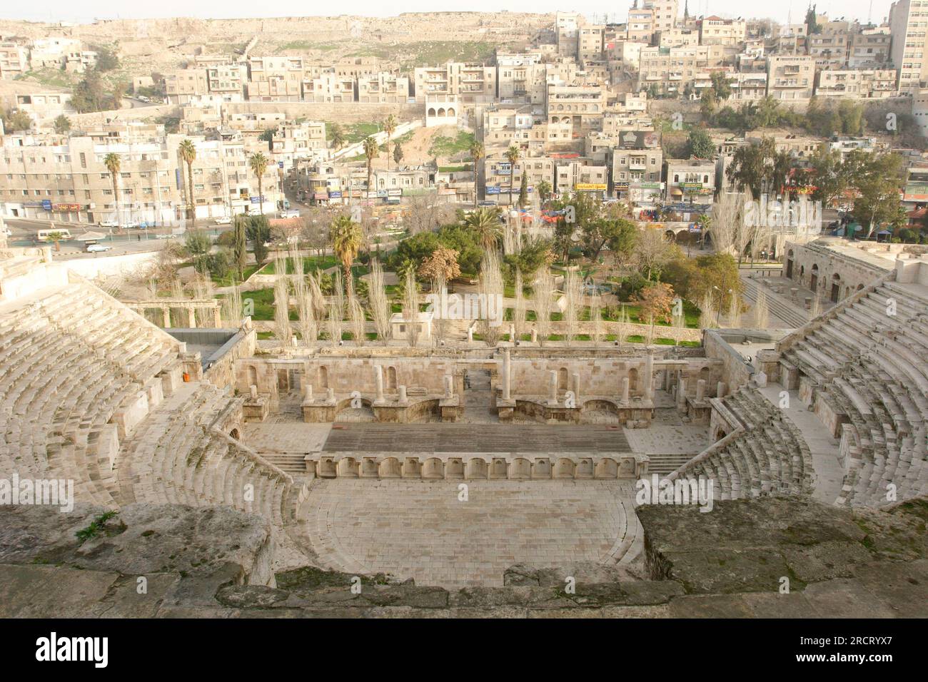 downtown, roman theater, Amman, عمان, Ammān, Jordan Stock Photo - Alamy