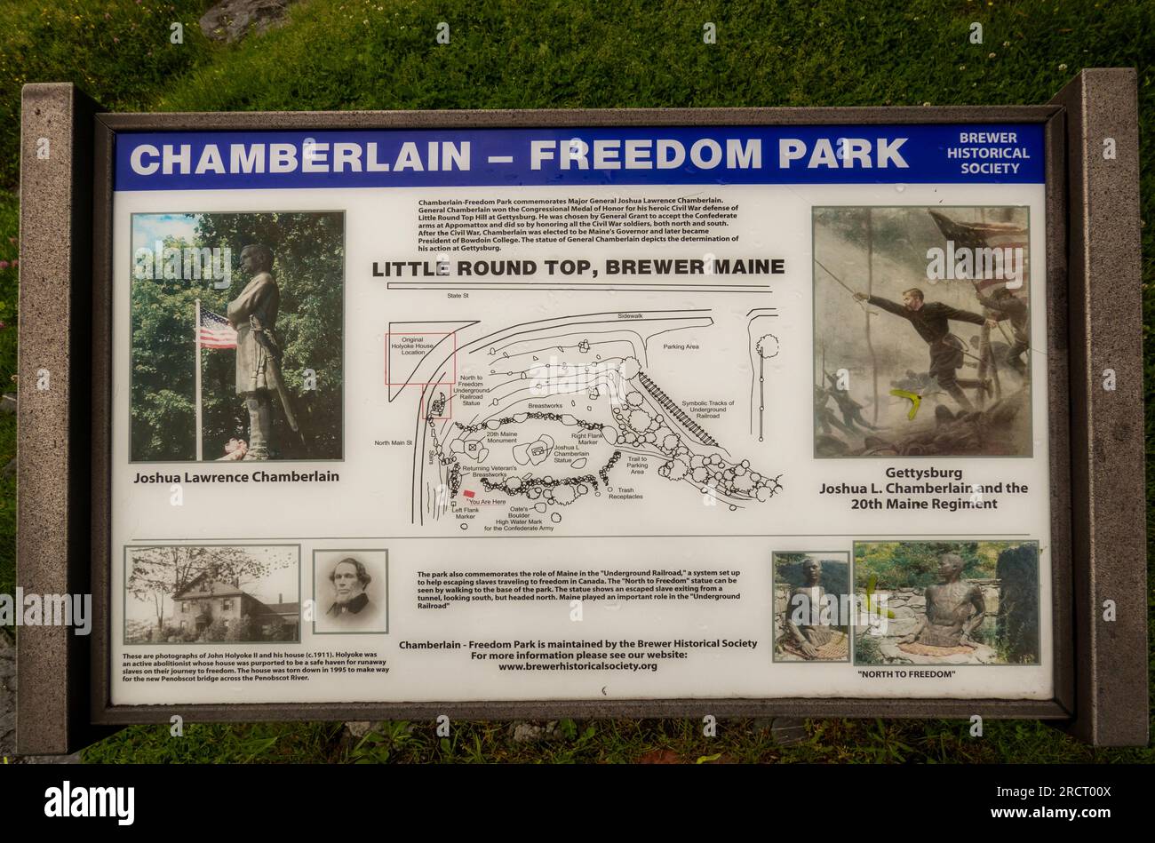 Chamberlain Freedom Park in Brewer Maine Stock Photo - Alamy