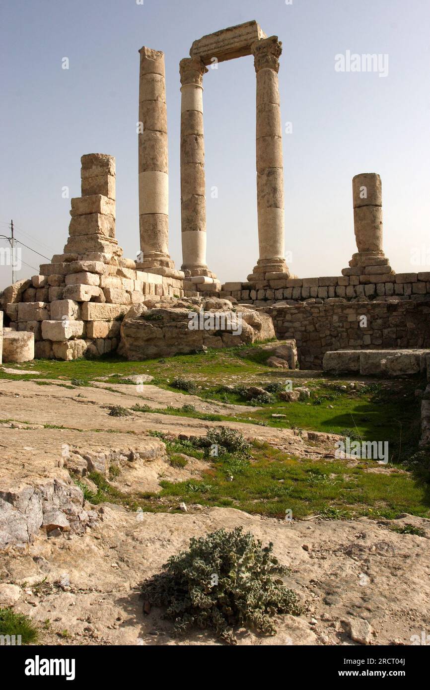 Citadel, Jabal al-Qala'a, the temple of Hercules, Amman, عمان, Ammān ...