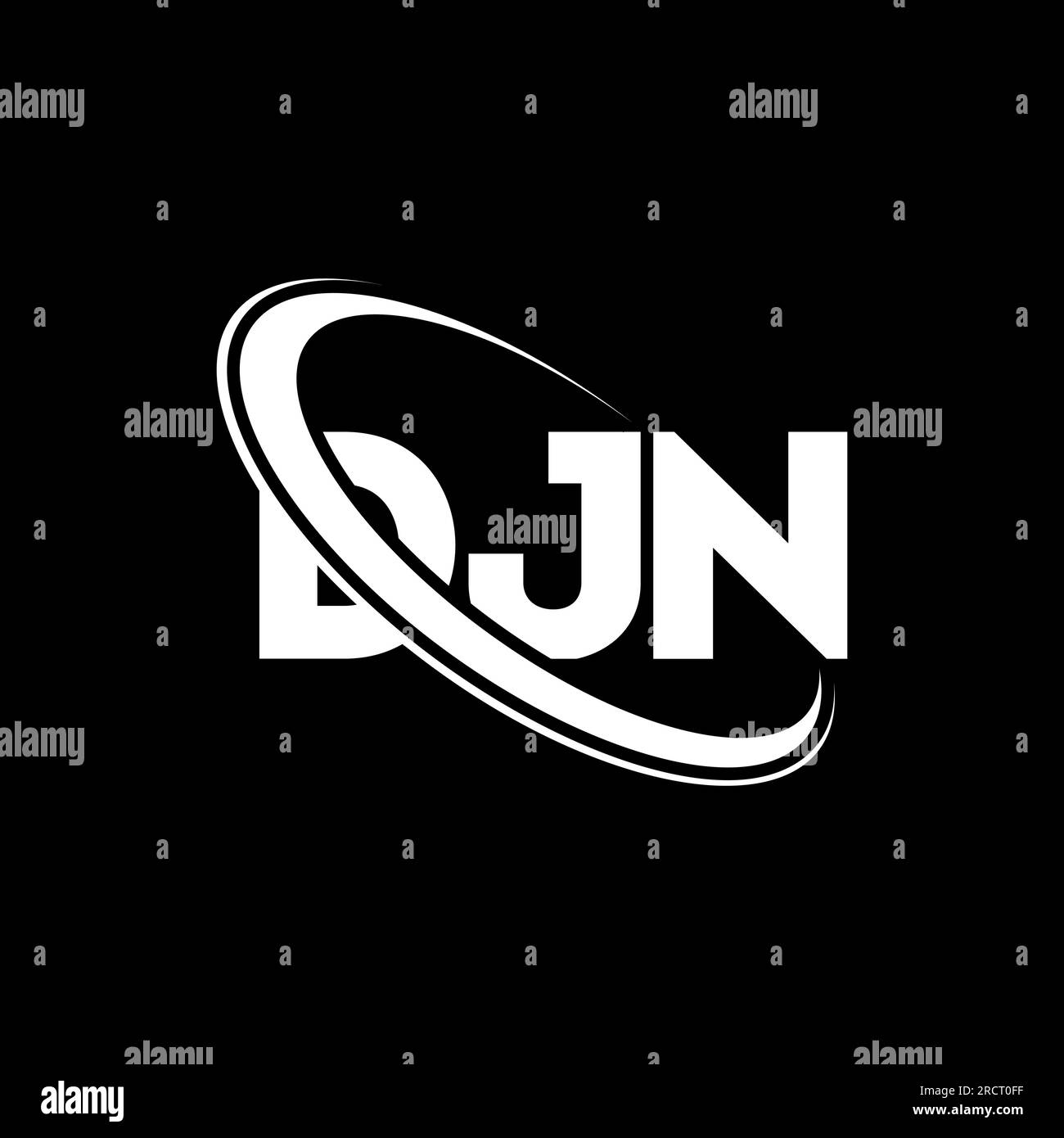 DJN logo. DJN letter. DJN letter logo design. Initials DJN logo linked ...