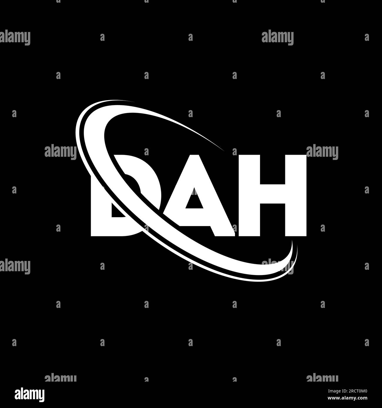 DAH logo. DAH letter. DAH letter logo design. Initials DAH logo linked ...