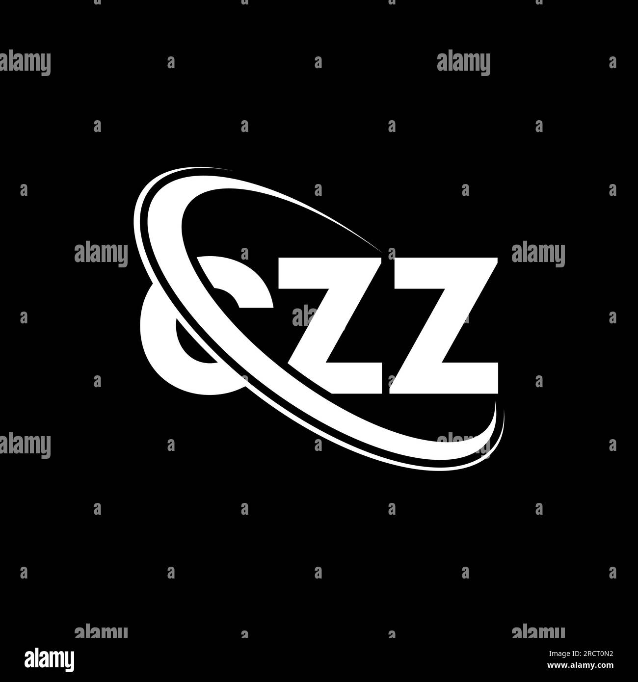 CZZ logo. CZZ letter. CZZ letter logo design. Initials CZZ logo linked with circle and uppercase ...