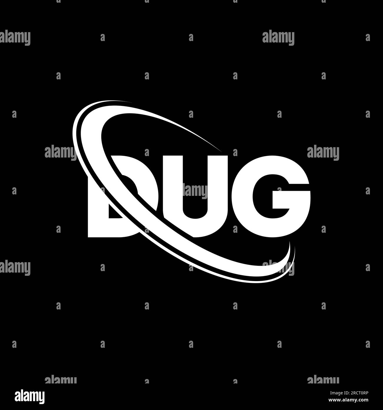 Dug Logo Dug Letter Dug Letter Logo Design Initials Dug Logo Linked With Circle And Uppercase
