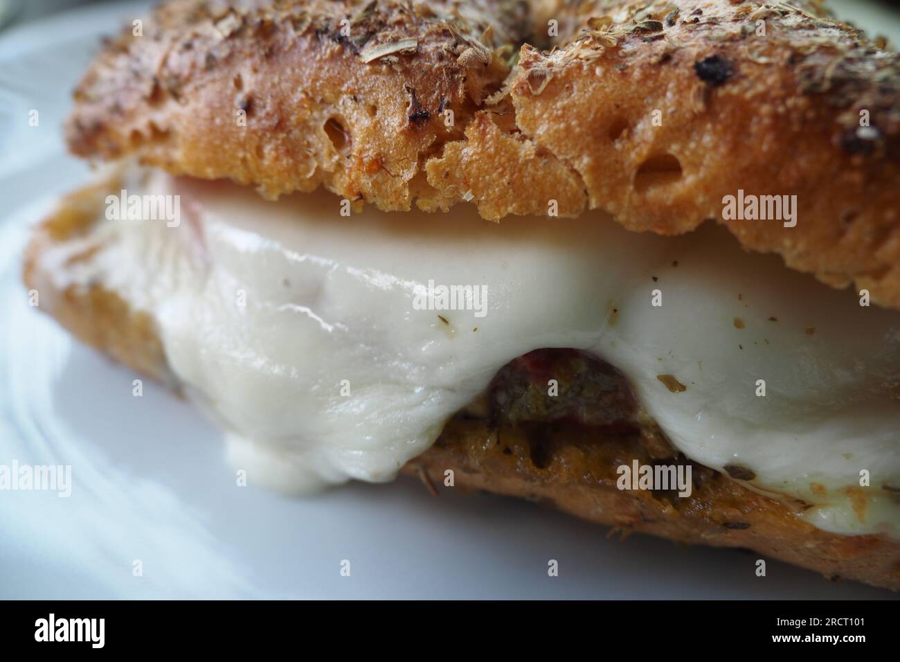 Hamburger covered melted cheese hi-res stock photography and images - Alamy