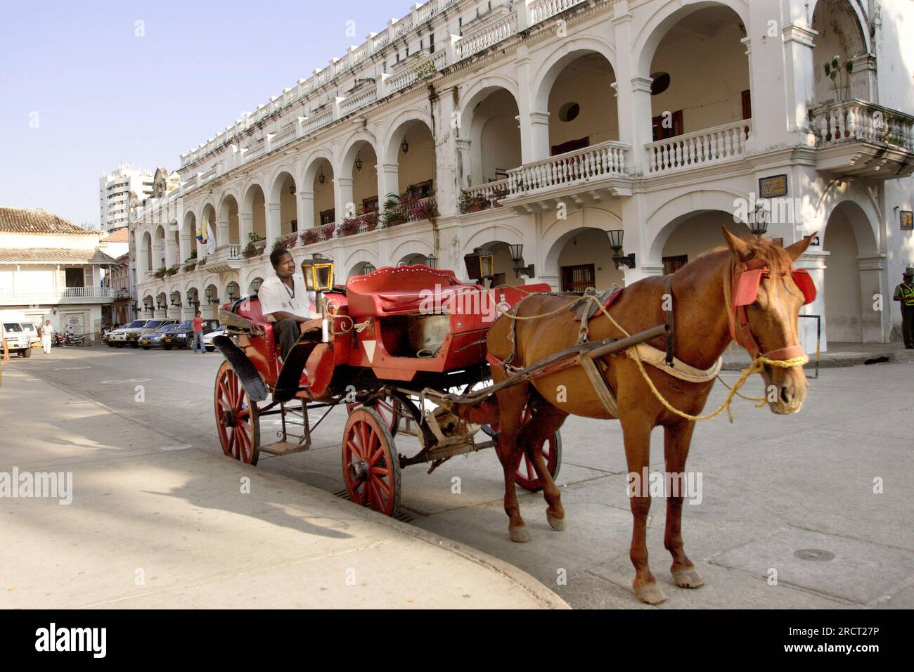 Plaza de Bolivar, Cartagena de Indias, Bolívar, Colombia Stock Photo ...