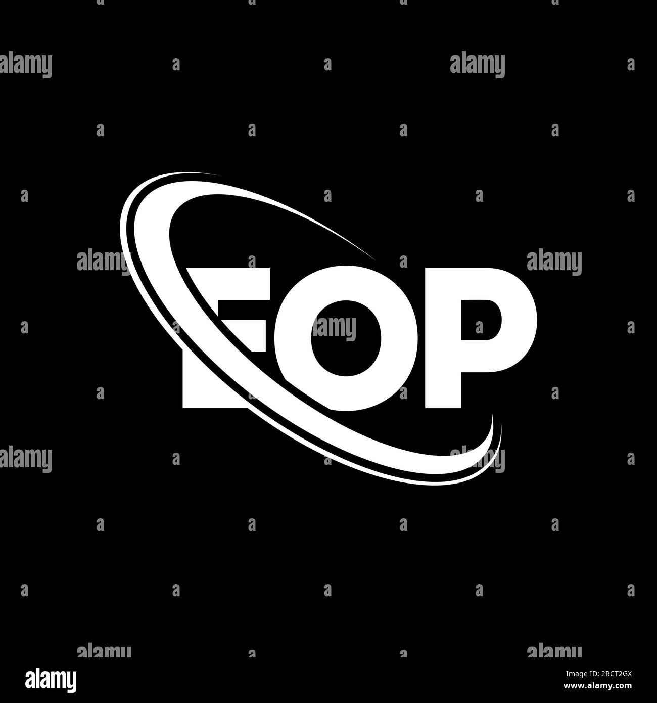 EOP logo. EOP letter. EOP letter logo design. Initials EOP logo linked ...