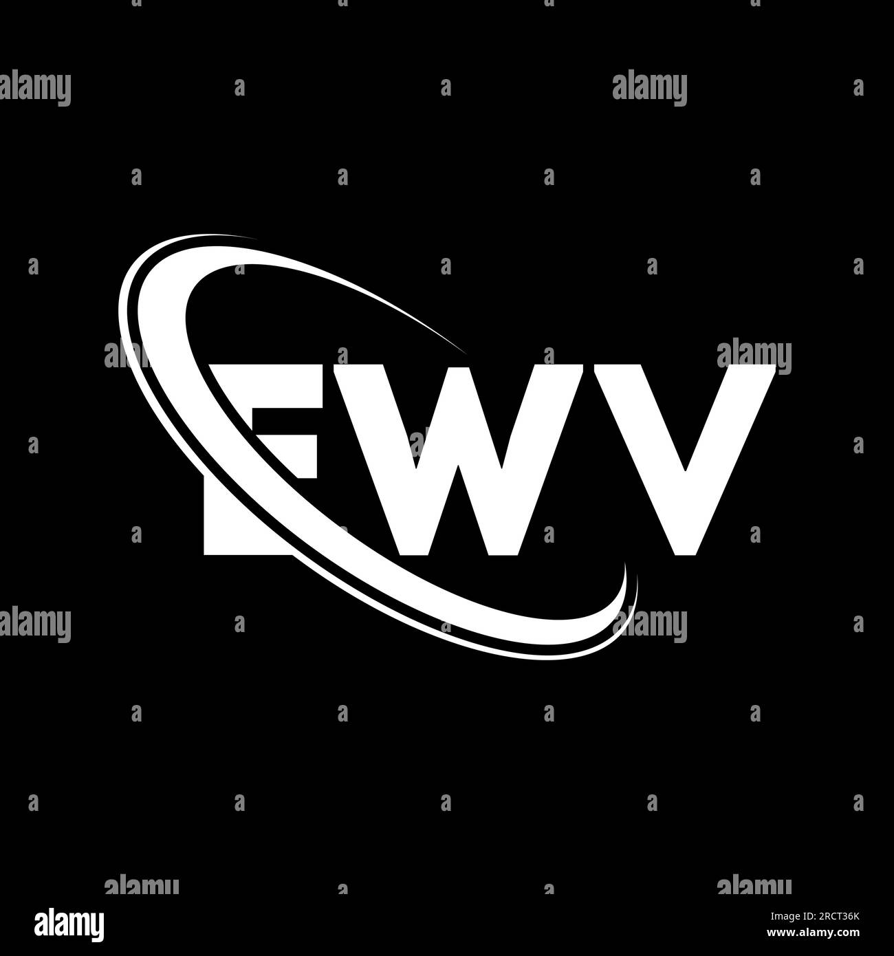 EWV logo. EWV letter. EWV letter logo design. Initials EWV logo linked ...