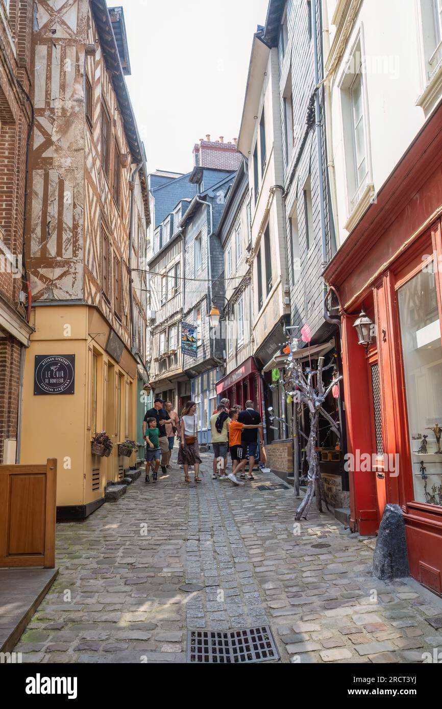 26.06.2023 Honfleur, Calvados, Normandy, France. Honfleur’s picturesque ...