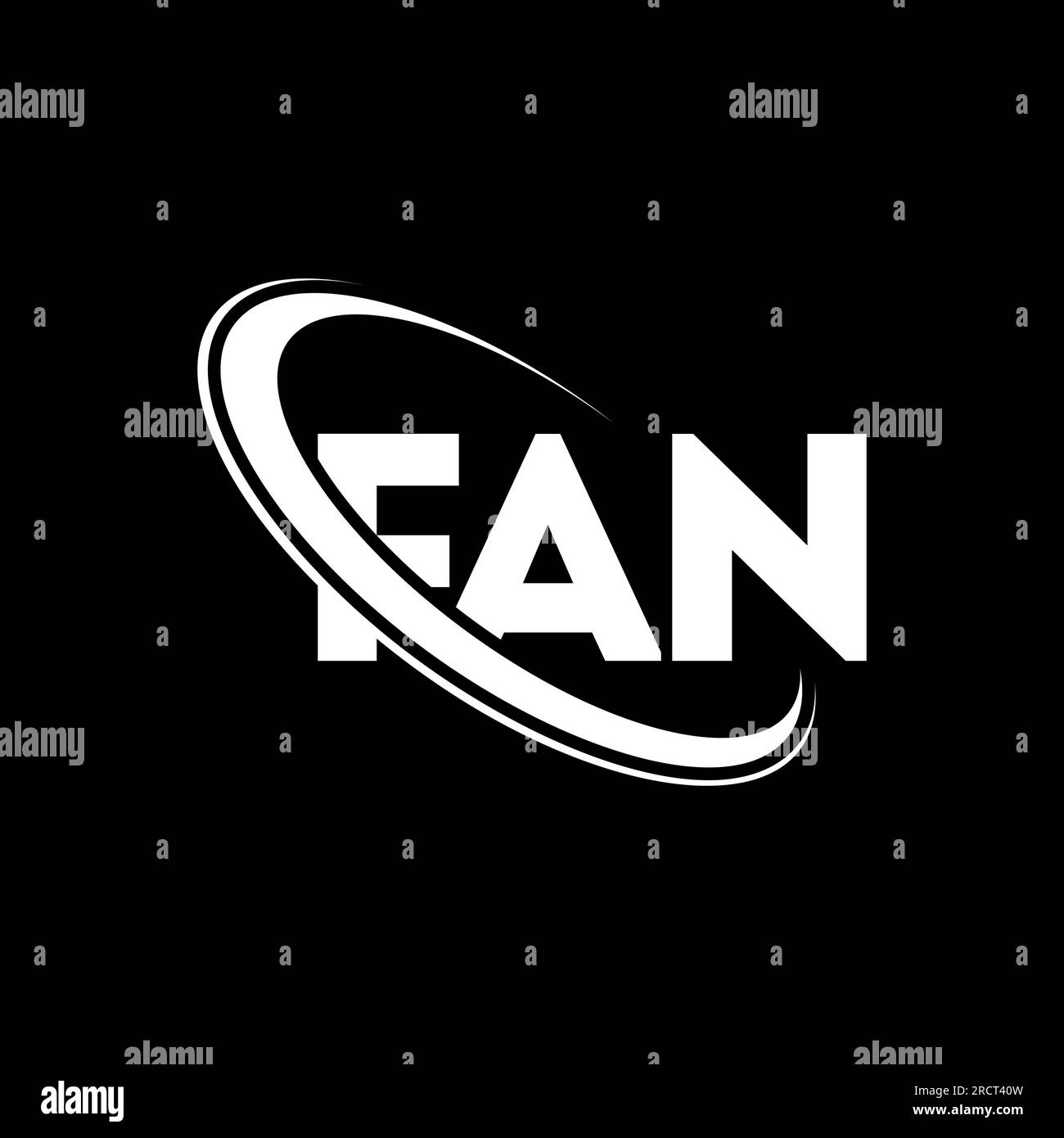 Fan Logo Fan Letter Fan Letter Logo Design Initials Fan Logo Linked With Circle And Uppercase
