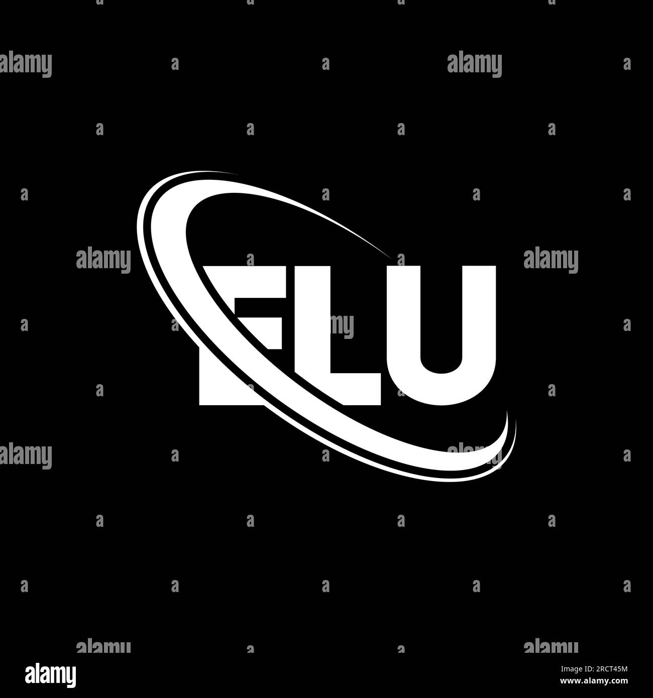 ELU logo. ELU letter. ELU letter logo design. Initials ELU logo linked ...