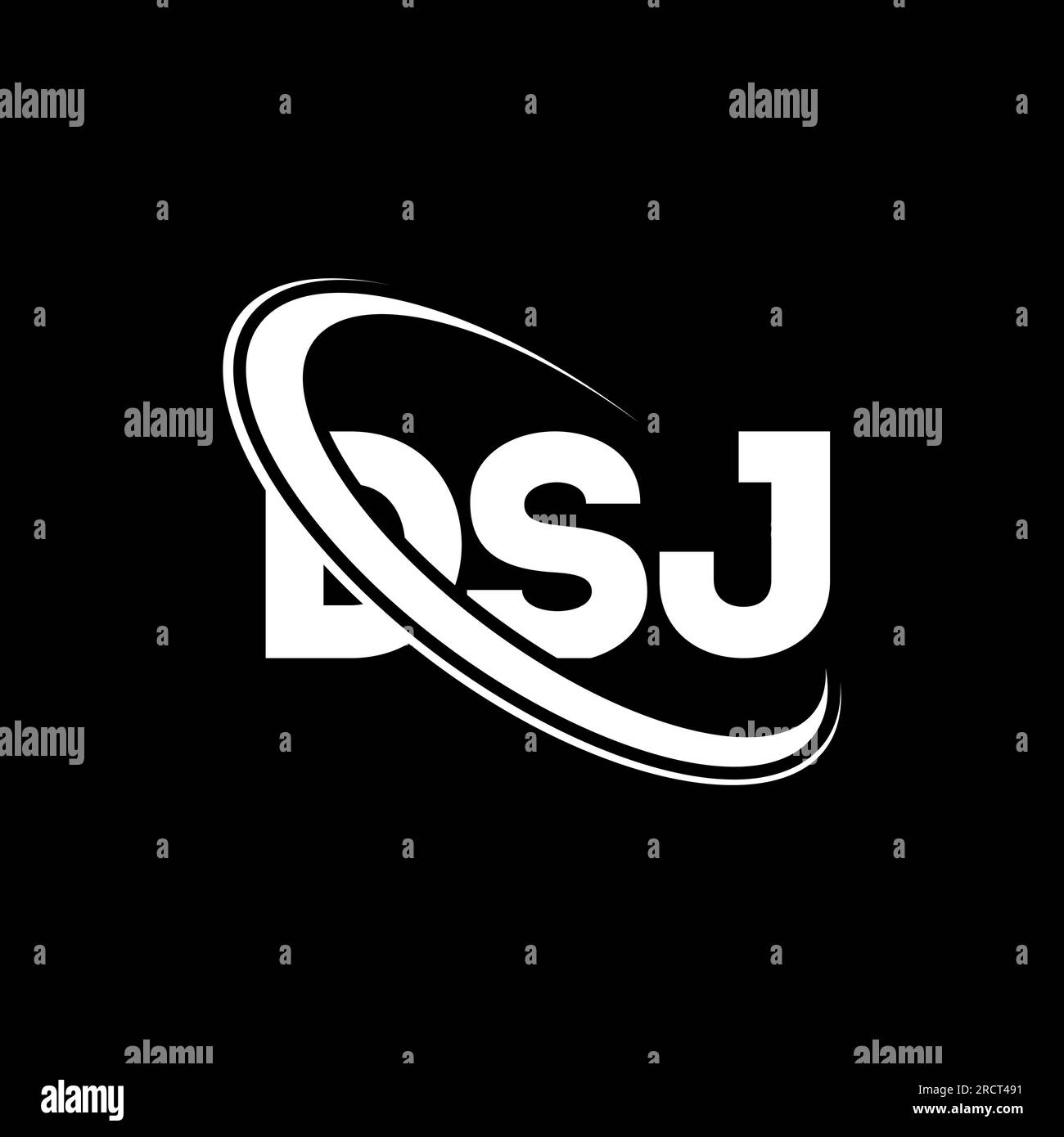 DSJ logo. DSJ letter. DSJ letter logo design. Initials DSJ logo linked ...