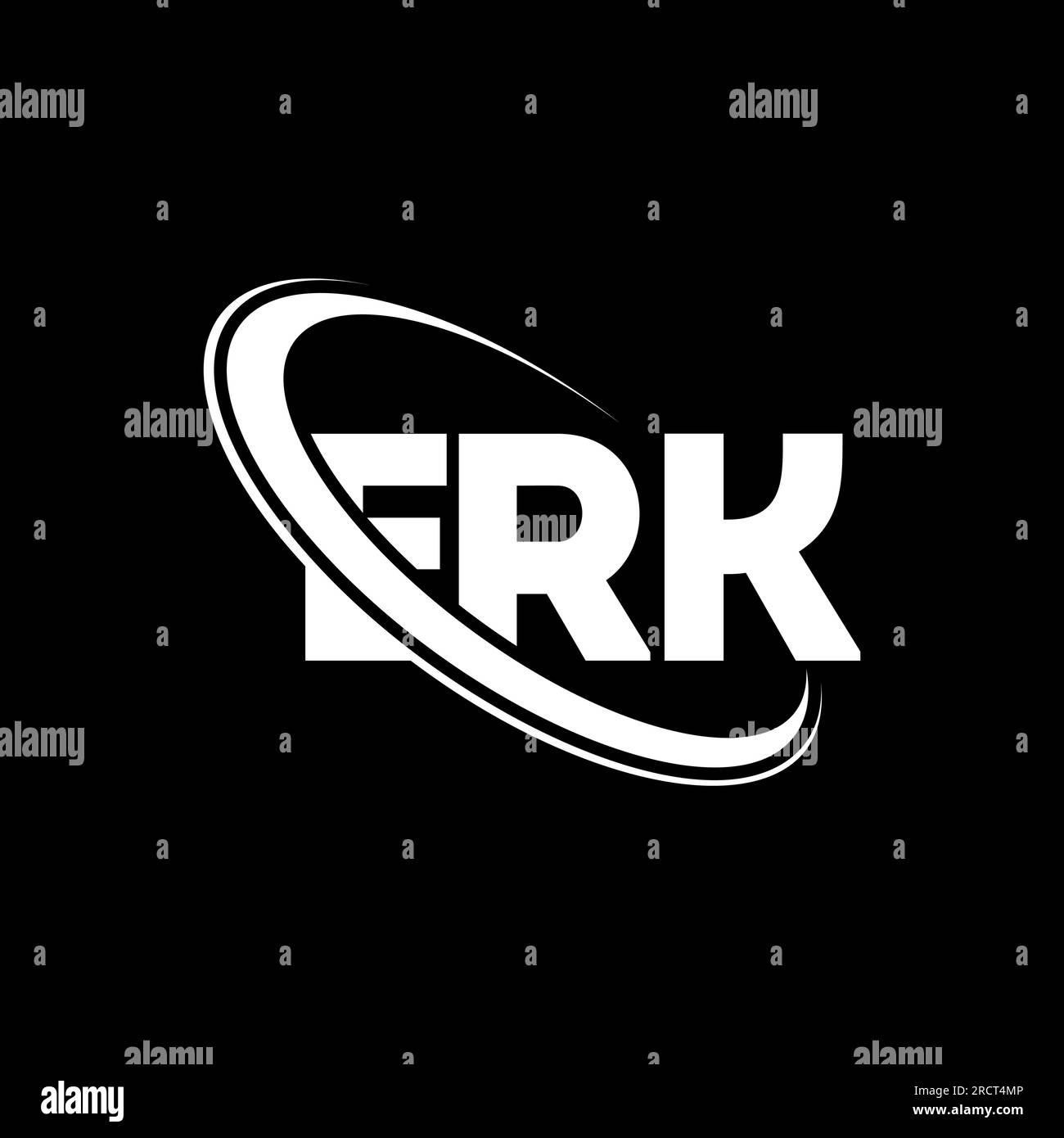 ERK logo. ERK letter. ERK letter logo design. Initials ERK logo linked ...