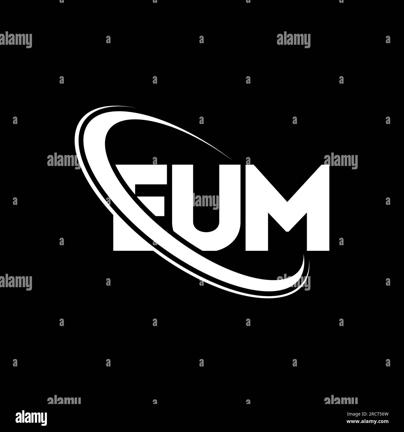 EUM logo. EUM letter. EUM letter logo design. Initials EUM logo linked ...