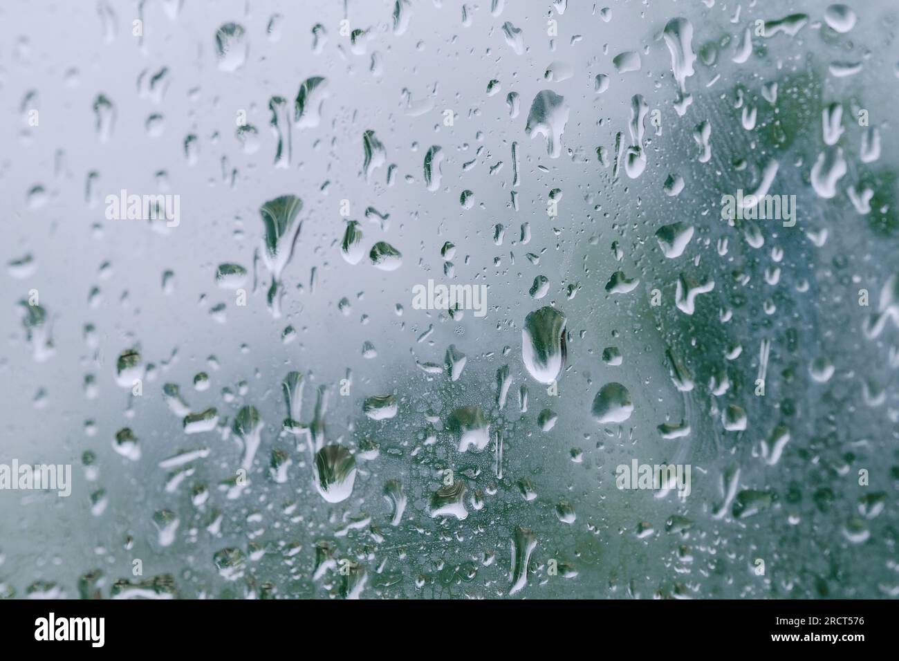 Raindrops Falling On Window