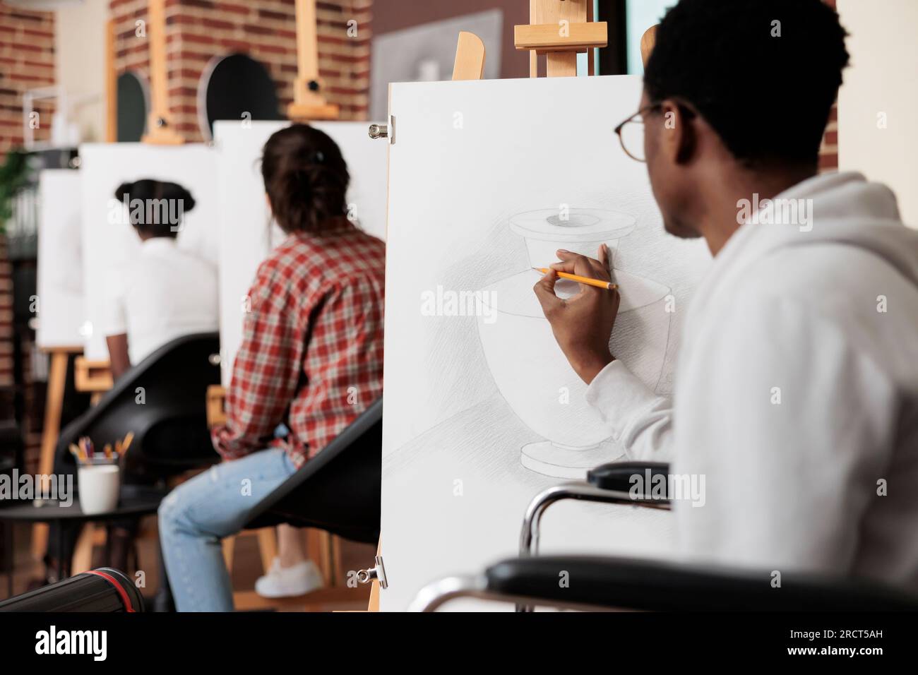 Arts activities for adults with physical disabilities. Disabled African ...