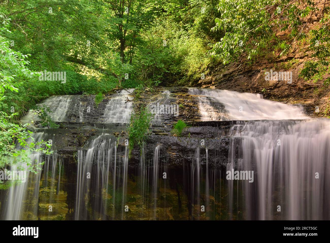 Waterfall in Northwestern Wisconsin, (Cascade Falls in Osceola, WI ...