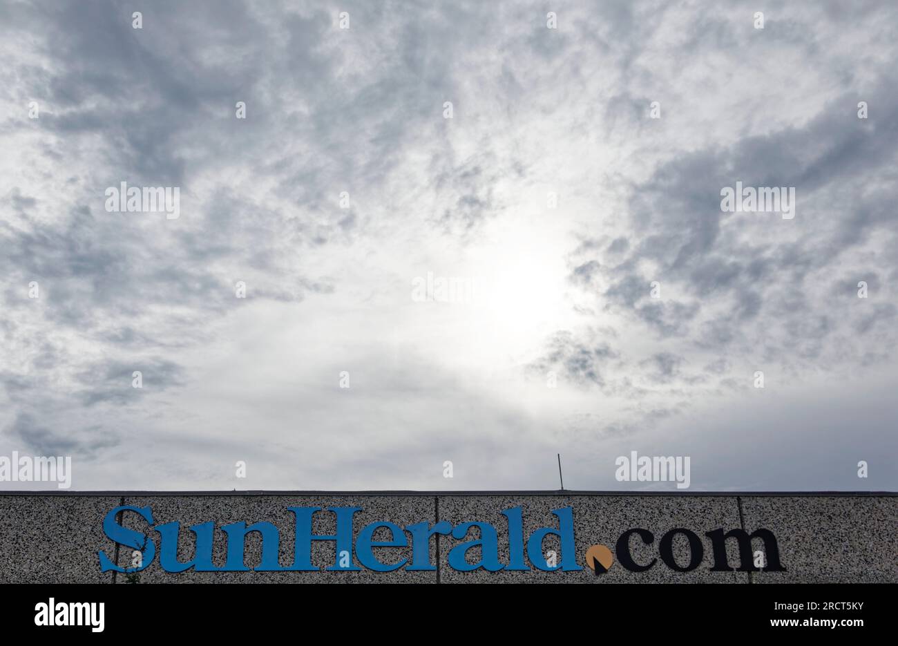 The Sun Herald newspaper building at 205 DeBuys Rd. sets empty on ...
