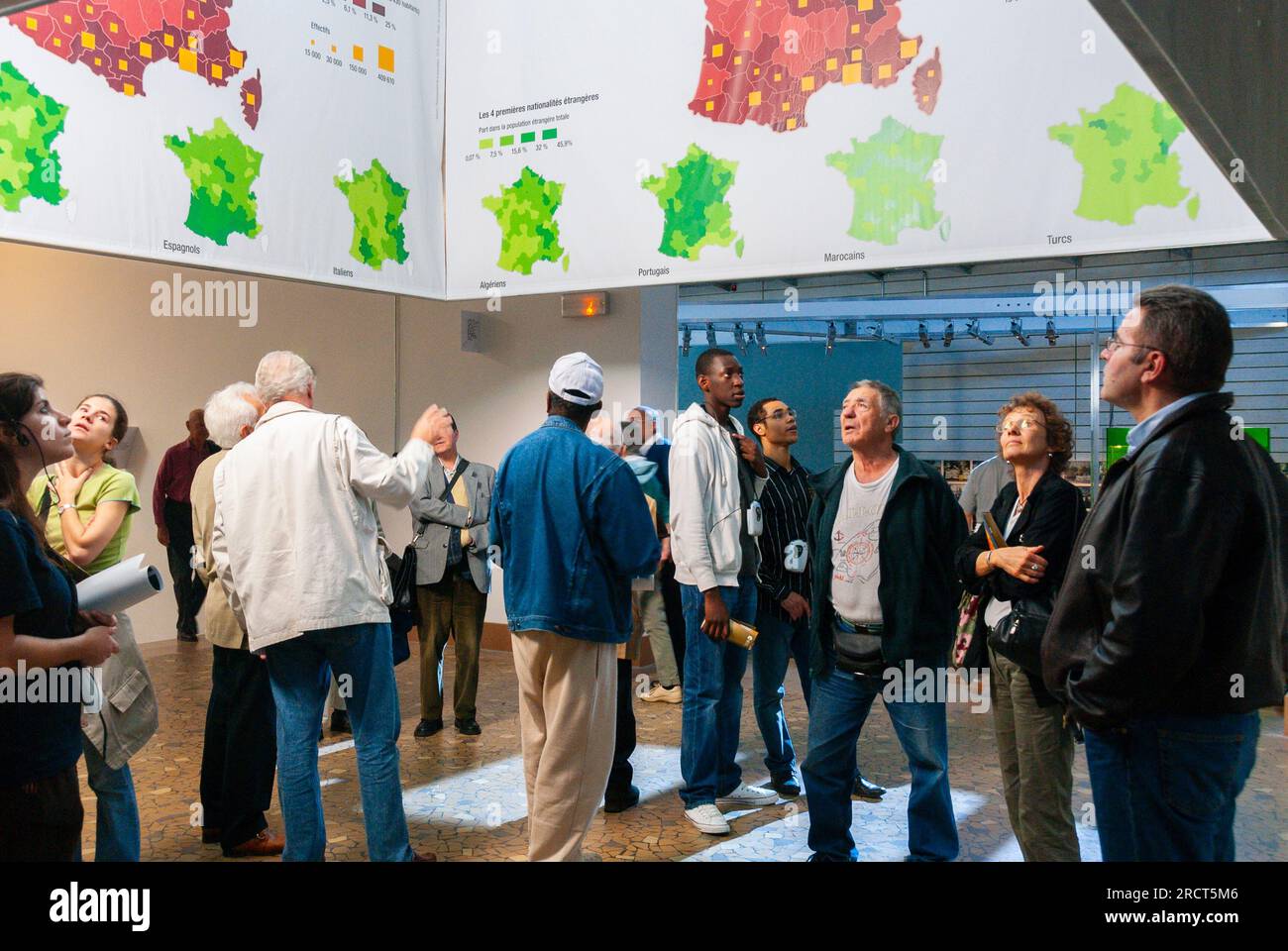 Paris, France - Large Crowd People, Tourists Visiting inside "Cite ...