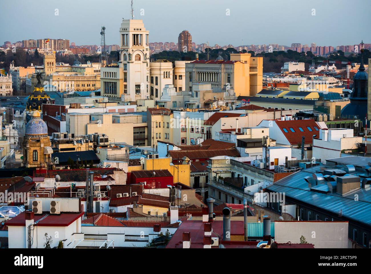 Madrid, Spain, Overview, CIty Center, Architecture, Cityscape Buildings ...