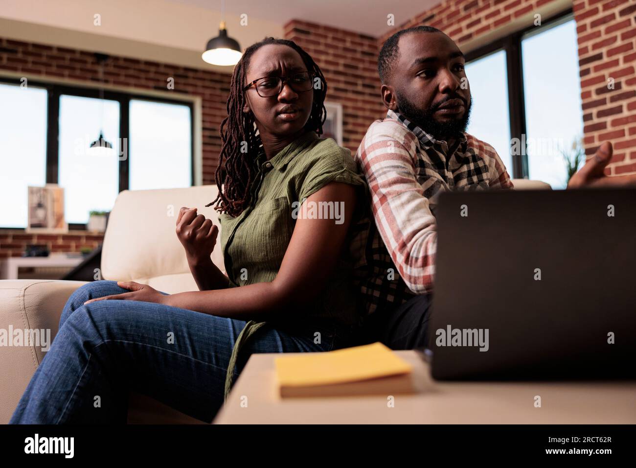 African american woman computer mad hi-res stock photography and images ...