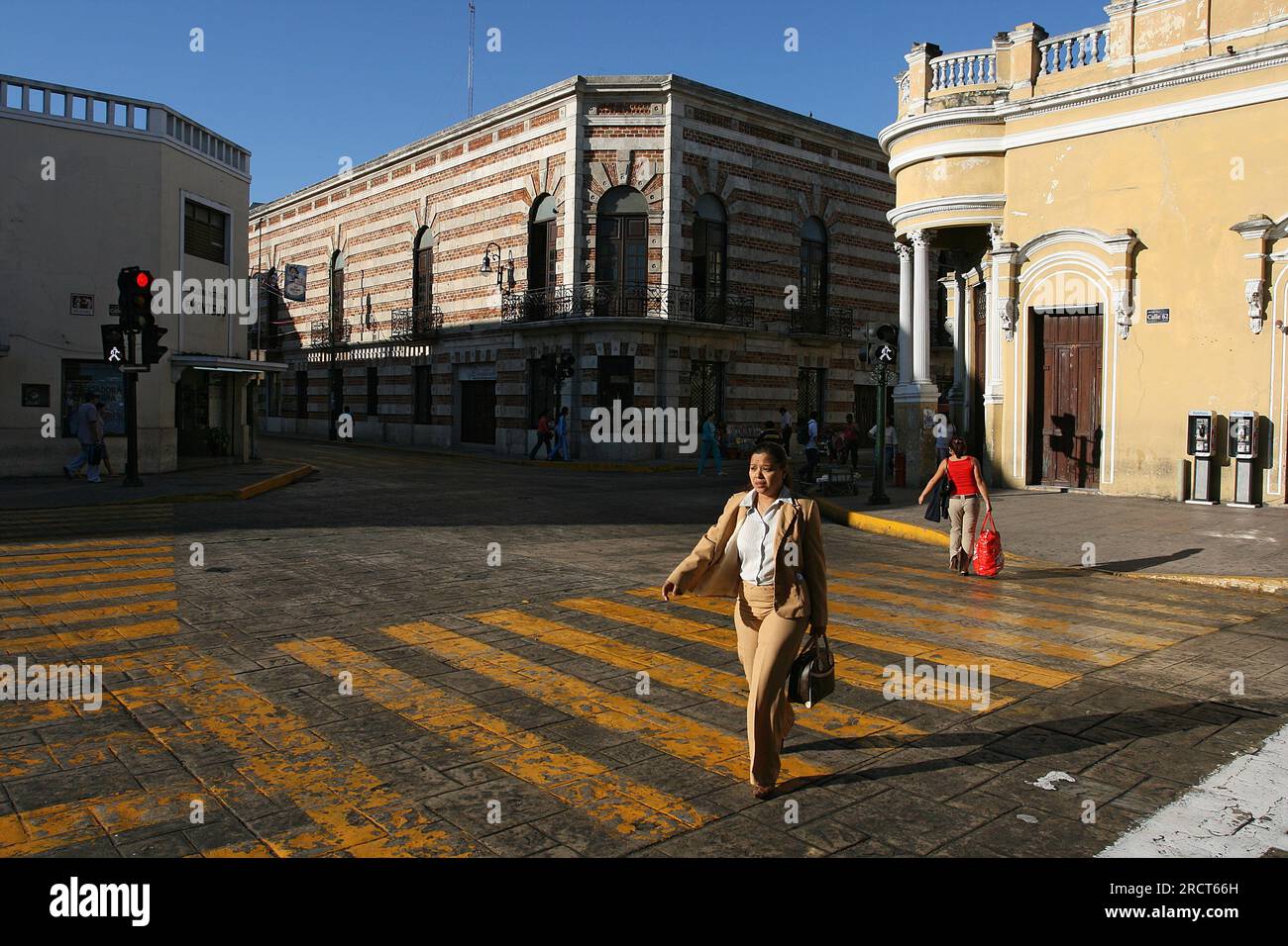 Great Square, Plaza grande, Merida, Yucatan Peninsula, Mexico Stock ...