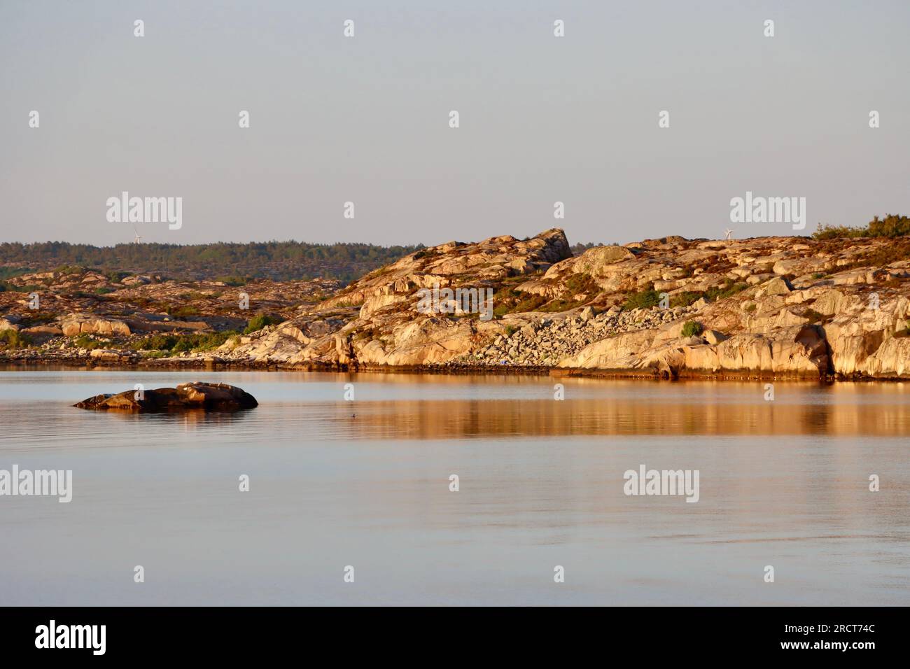 Rock formations on island in Fjällbacka archipelago on the western coastline of Sweden Stock ...