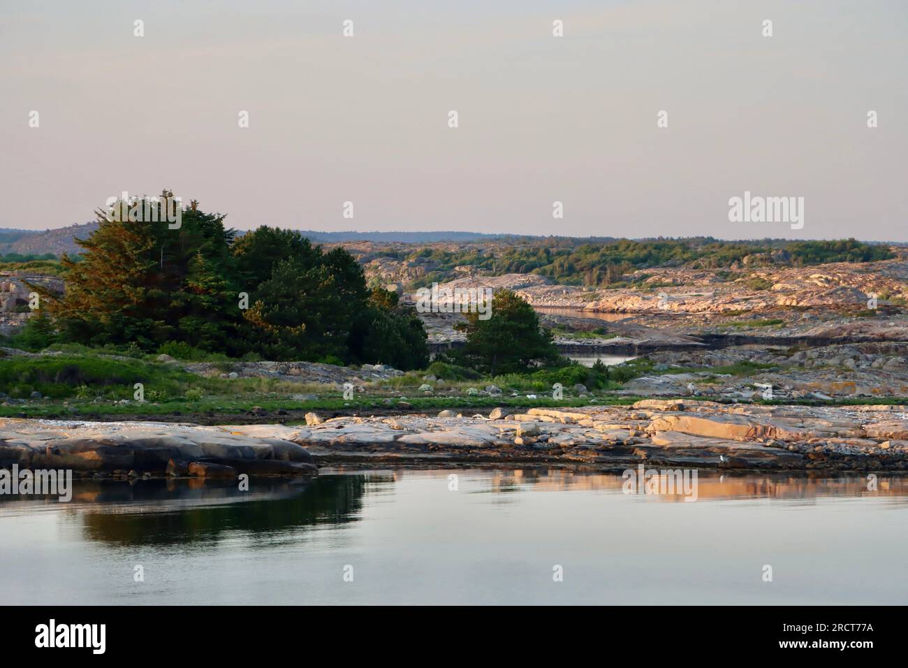 Rock formations on island in Fjällbacka archipelago on the western ...