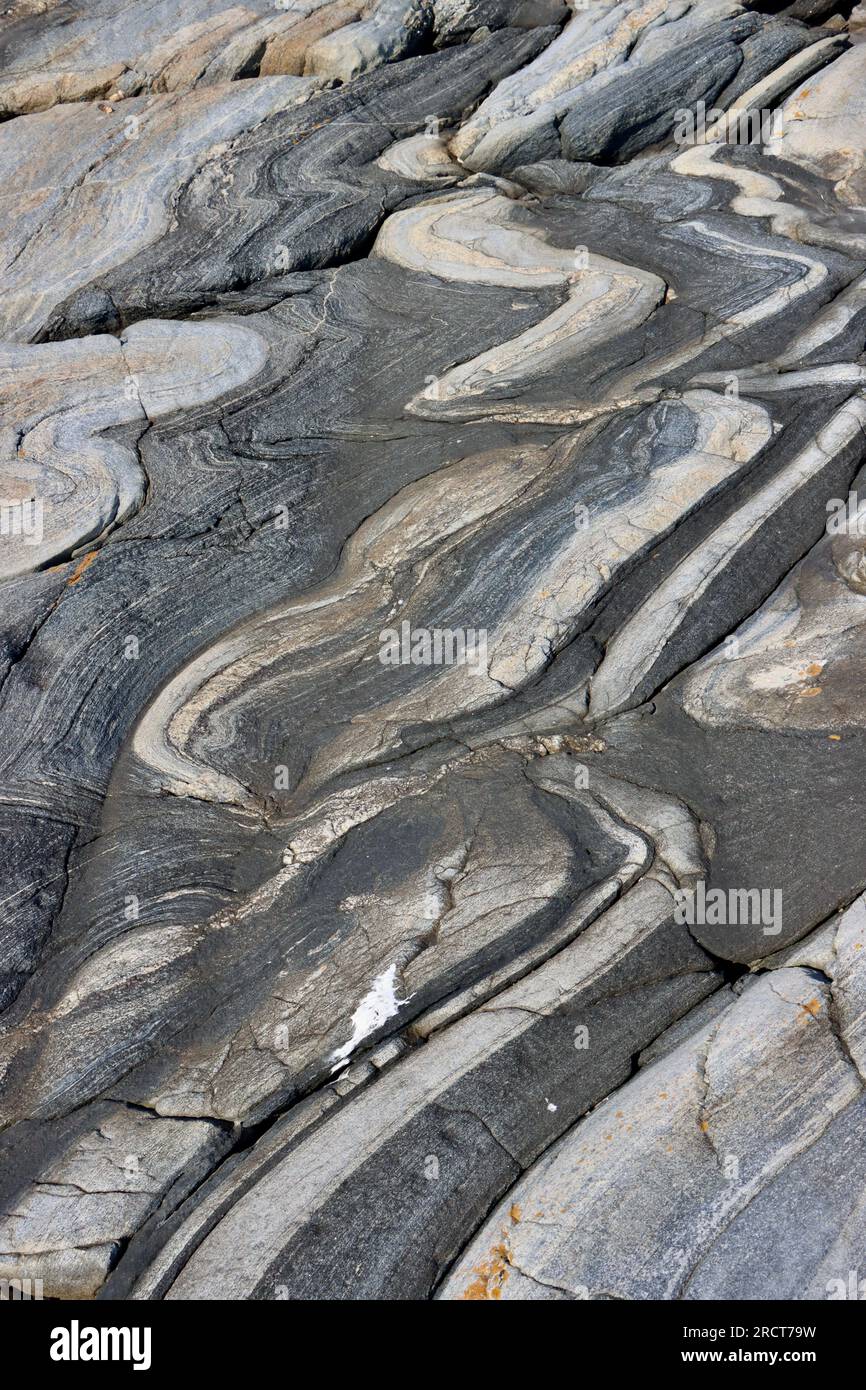 Rock formations on island in Fjällbacka archipelago on the western coastline of Sweden Stock ...