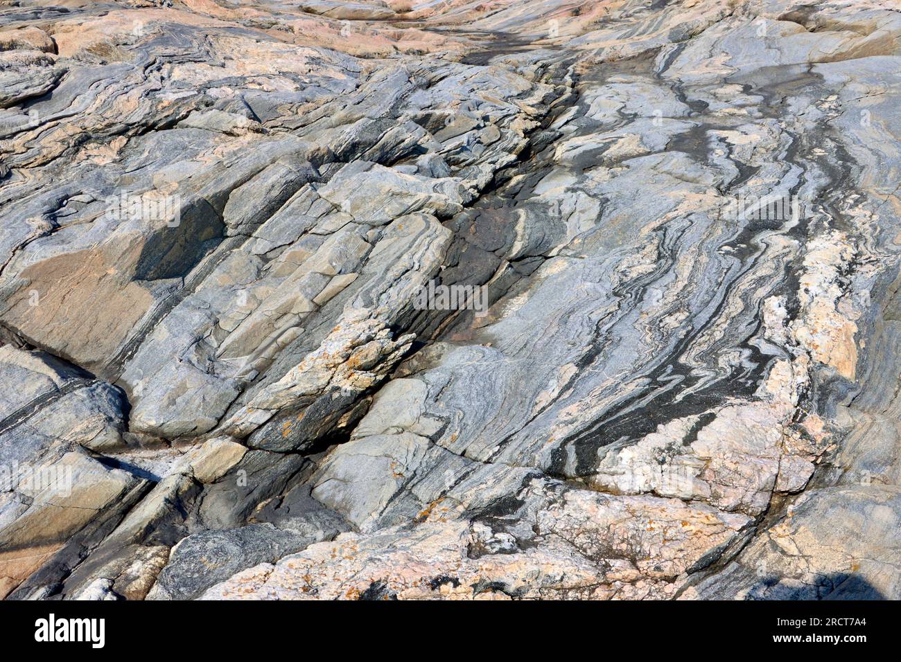 Rock formations on island in Fjällbacka archipelago on the western coastline of Sweden Stock ...