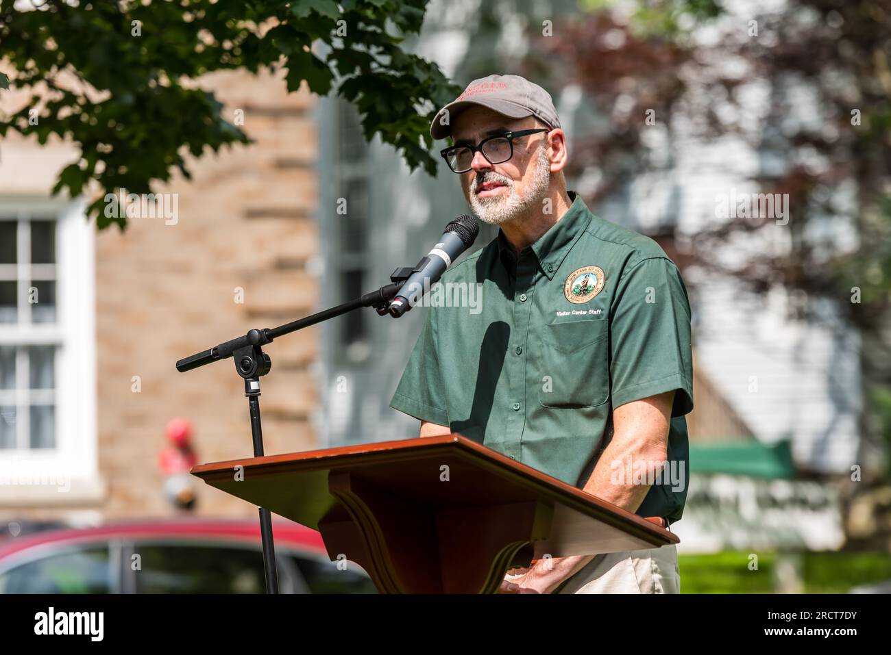 Ceremony honoring the life of George Washington Dugan, the only Black ...