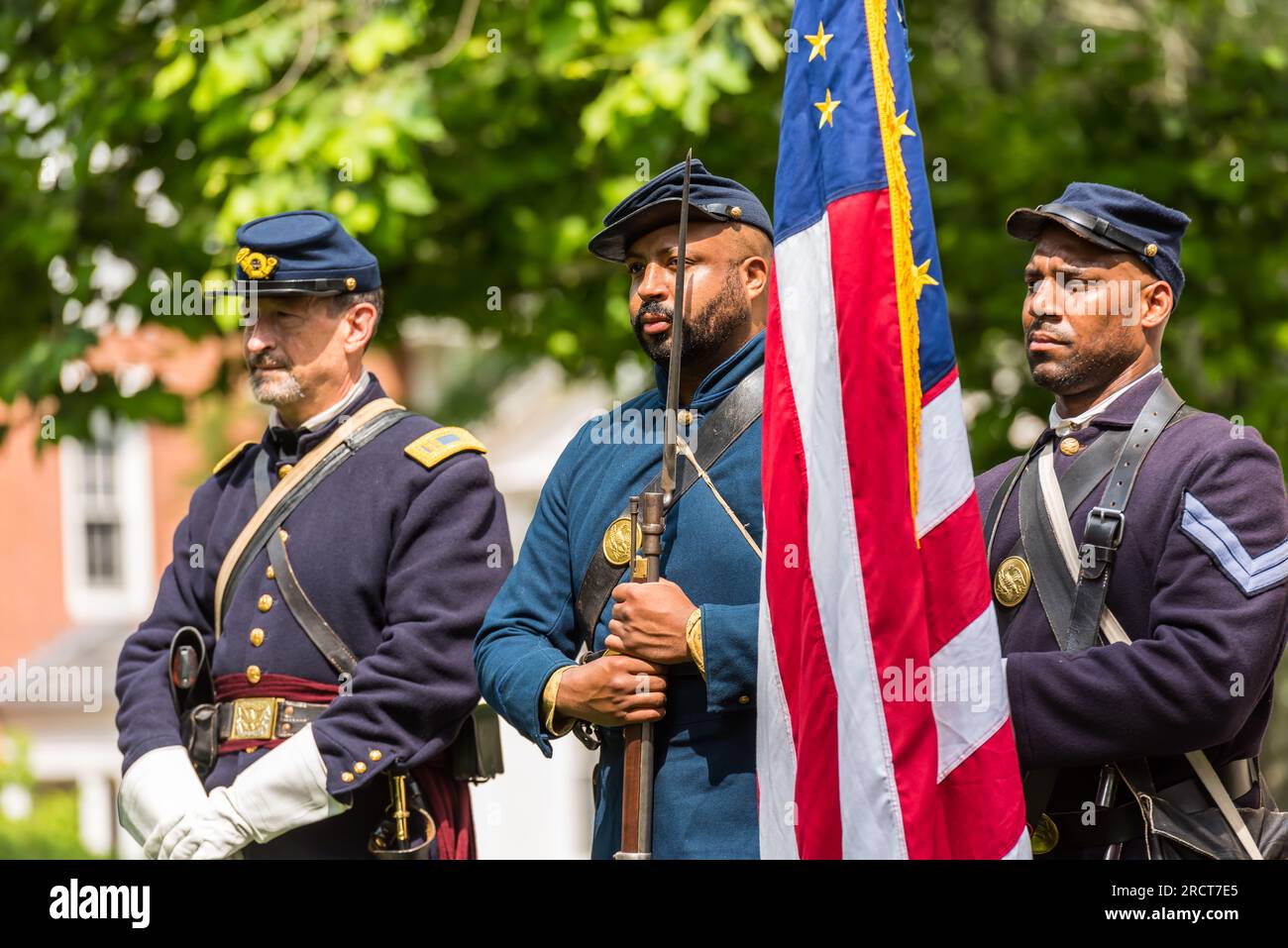 Ceremony honoring the life of George Washington Dugan, the only Black ...