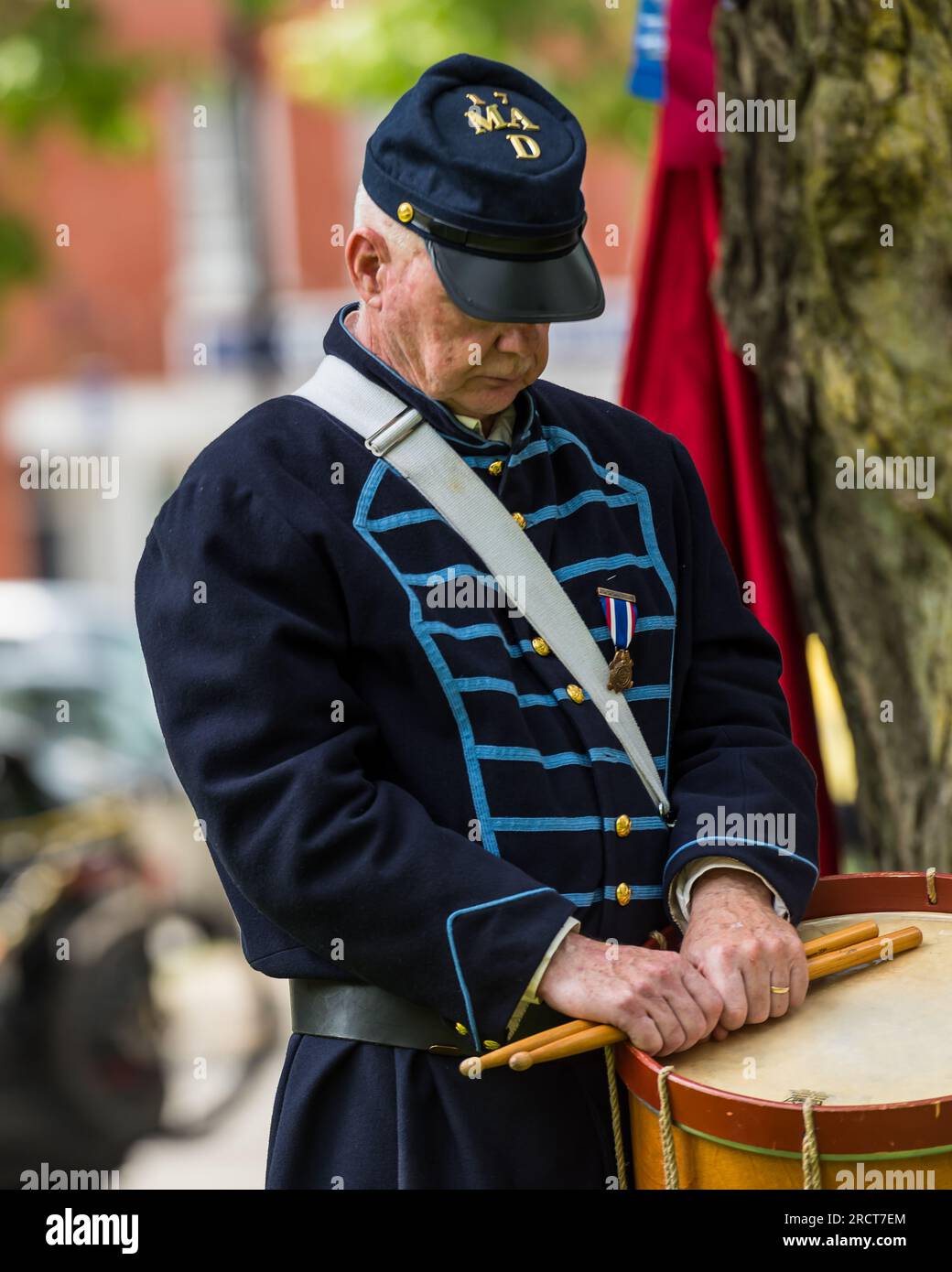 Ceremony honoring the life of George Washington Dugan, the only Black ...