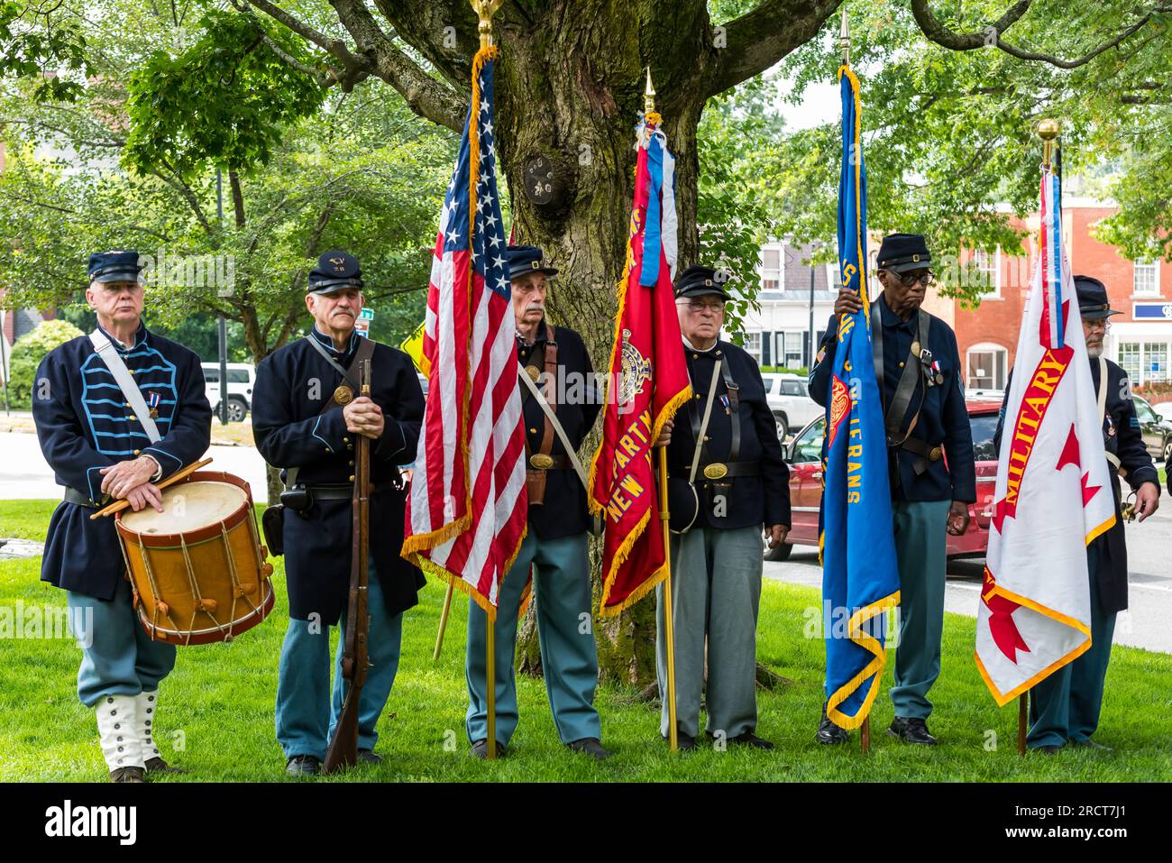 Ceremony honoring the life of George Washington Dugan, the only Black ...