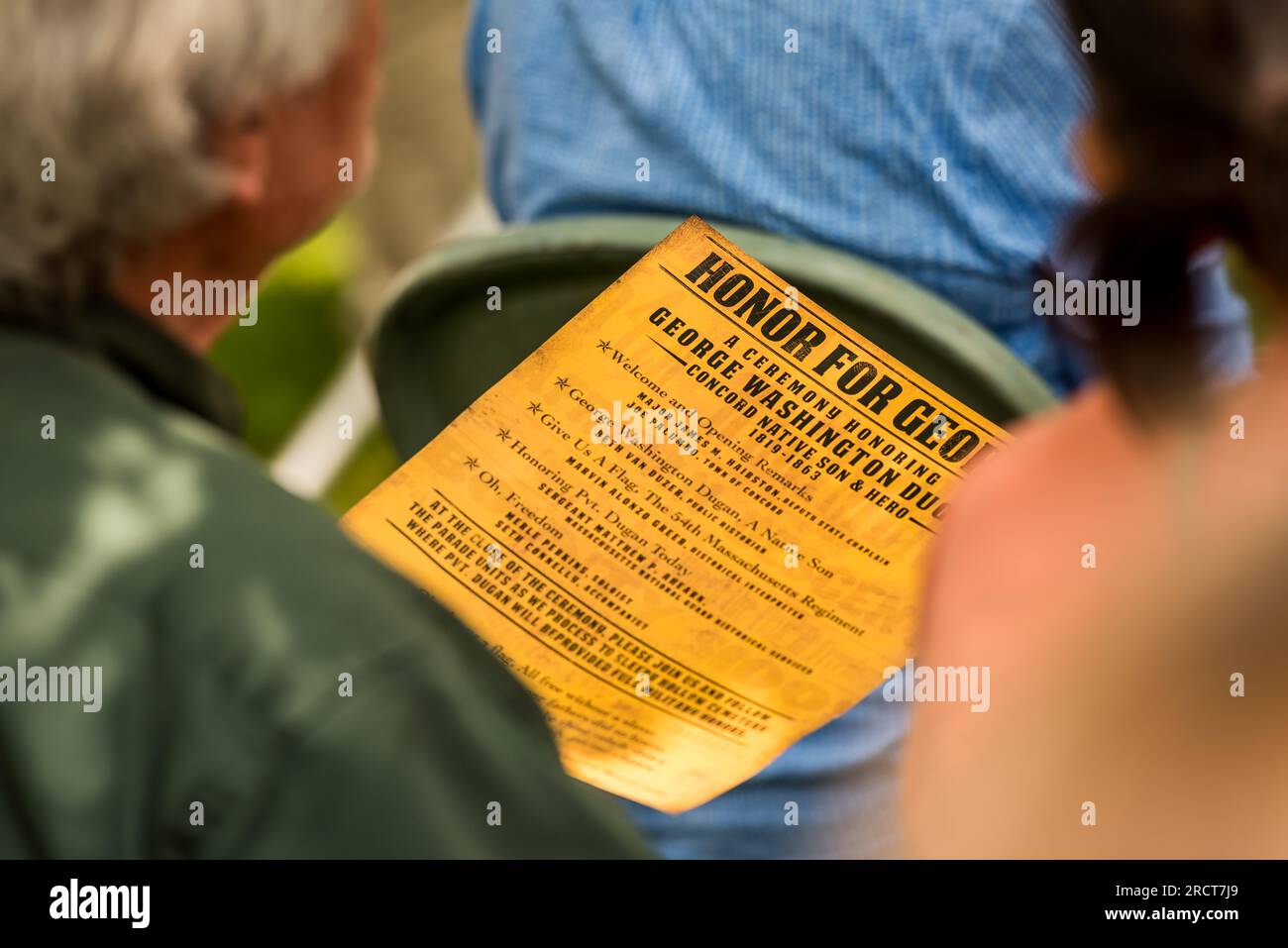 Ceremony honoring the life of George Washington Dugan, the only Black ...