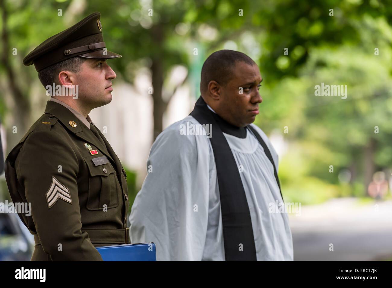 Ceremony honoring the life of George Washington Dugan, the only Black ...