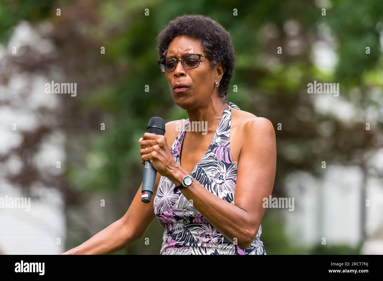 Ceremony honoring the life of George Washington Dugan, the only Black ...