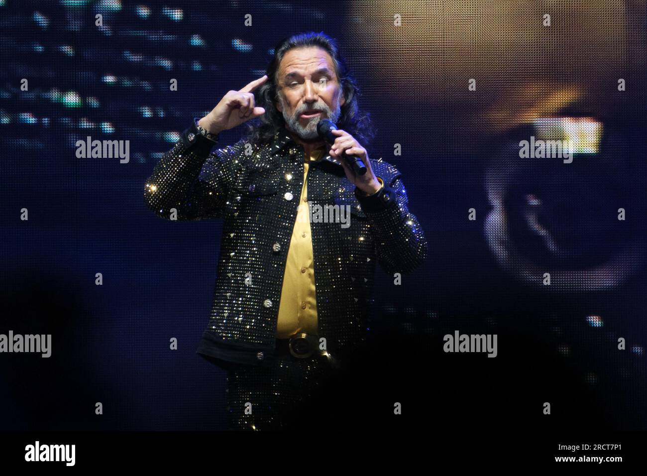 Mexican musician, singer and composer Marco Antonio Solis performs on ...