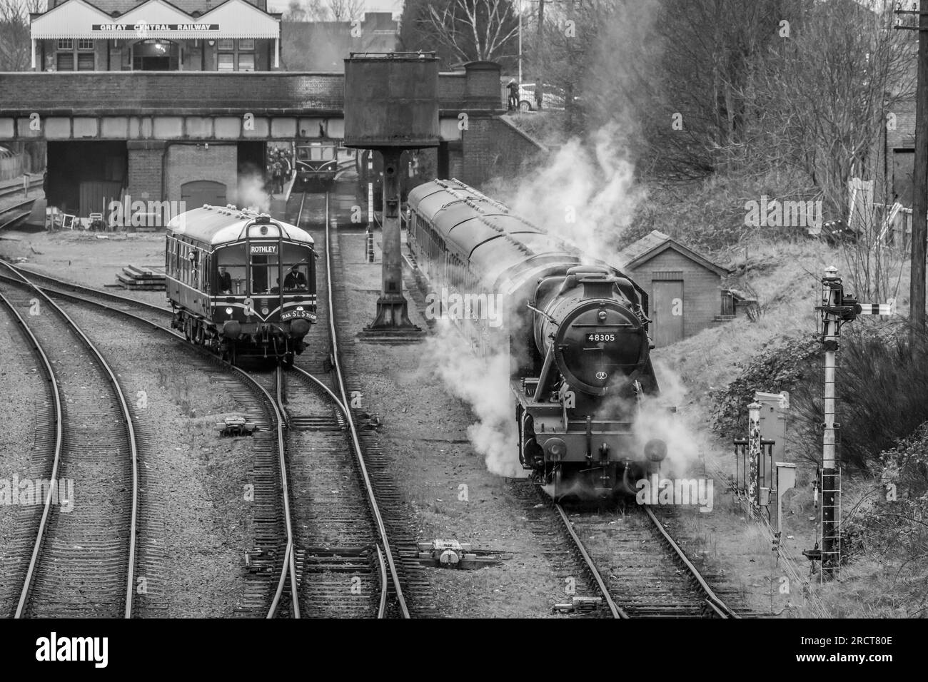 Br class 8 steam locomotive Black and White Stock Photos & Images - Alamy