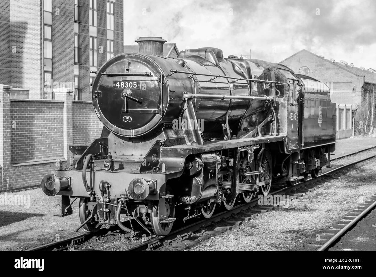8f steam loco Black and White Stock Photos & Images - Alamy