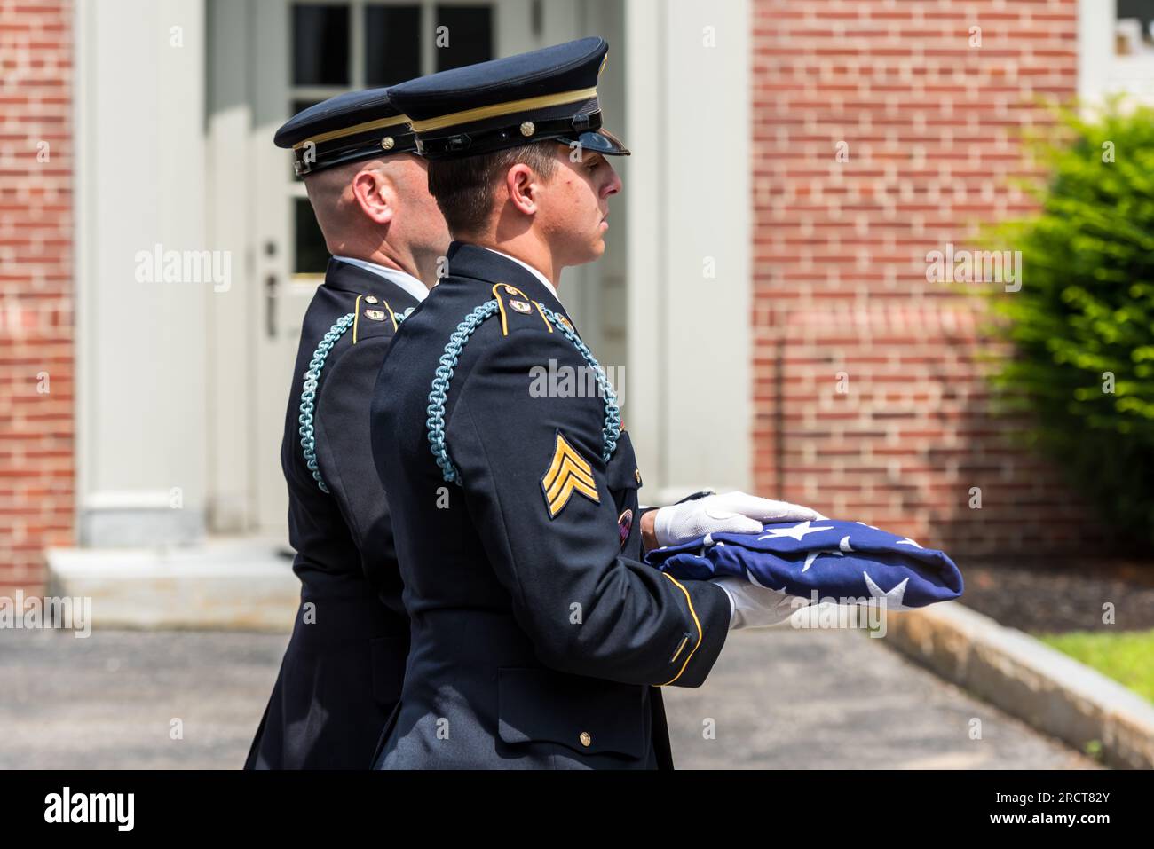 Ceremony honoring the life of George Washington Dugan, the only Black ...