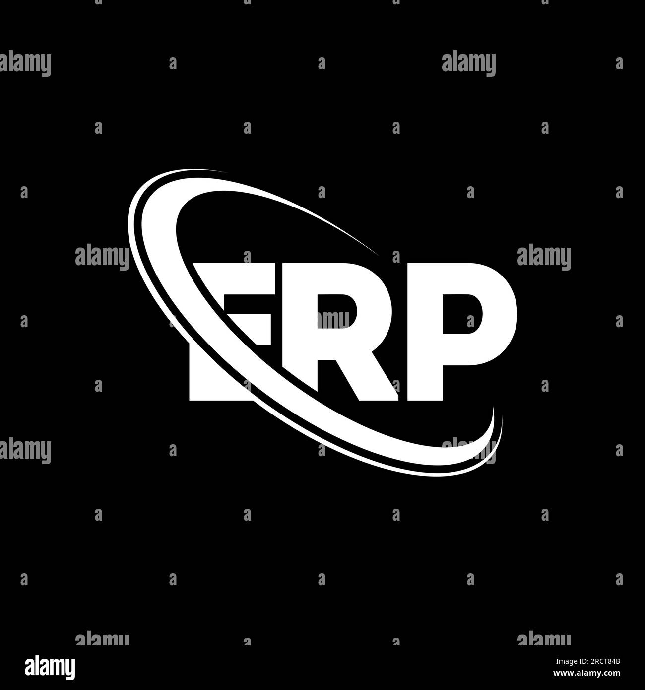 ERP logo. ERP letter. ERP letter logo design. Initials ERP logo linked with circle and uppercase ...