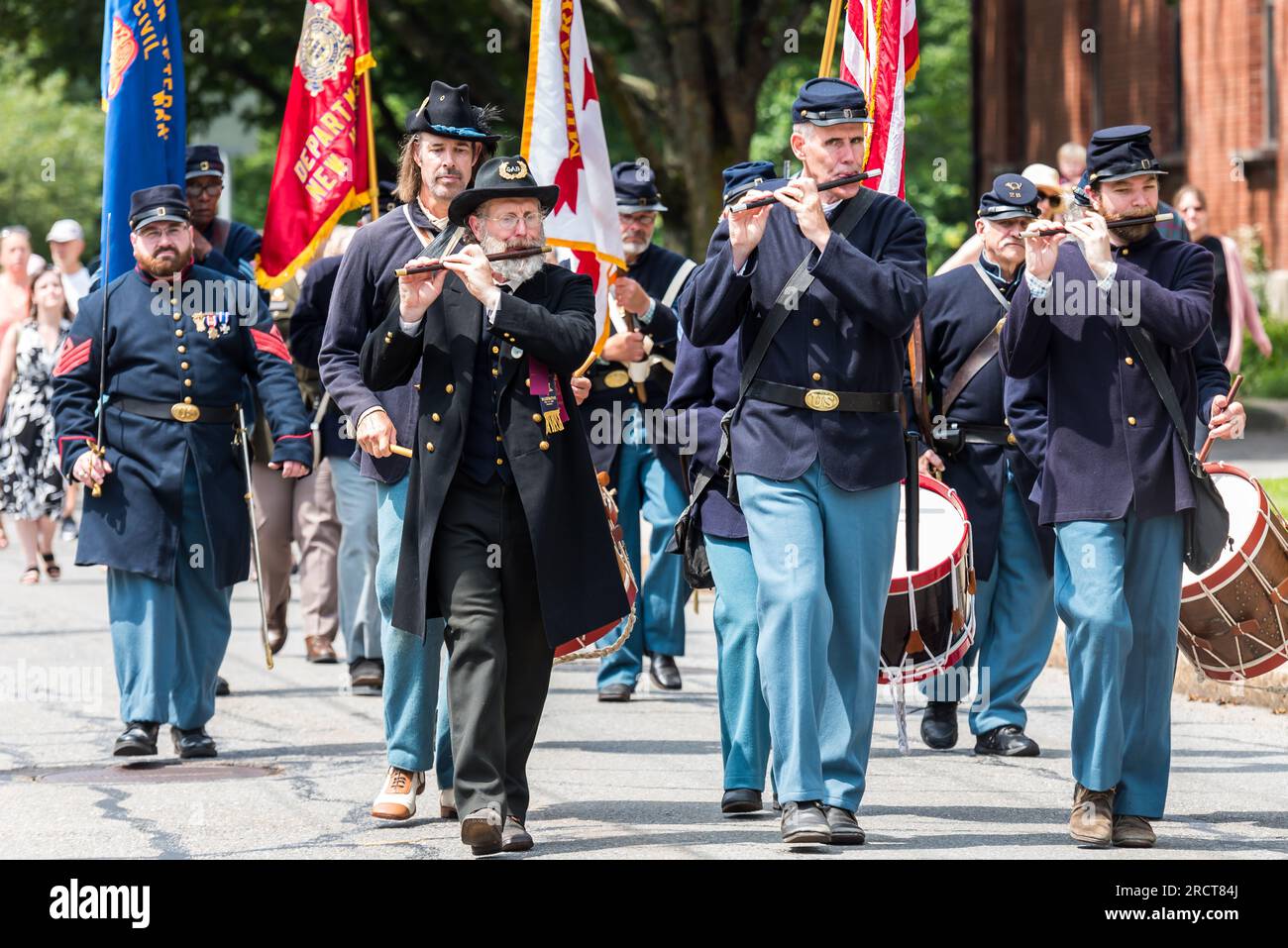 Ceremony honoring the life of George Washington Dugan, the only Black ...