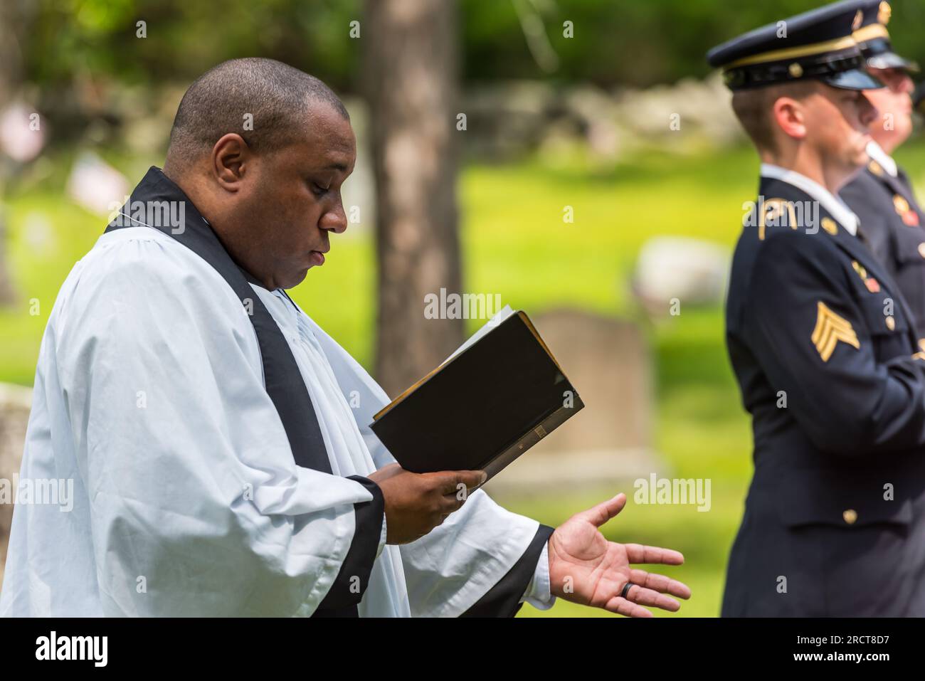 Ceremony honoring the life of George Washington Dugan, the only Black ...