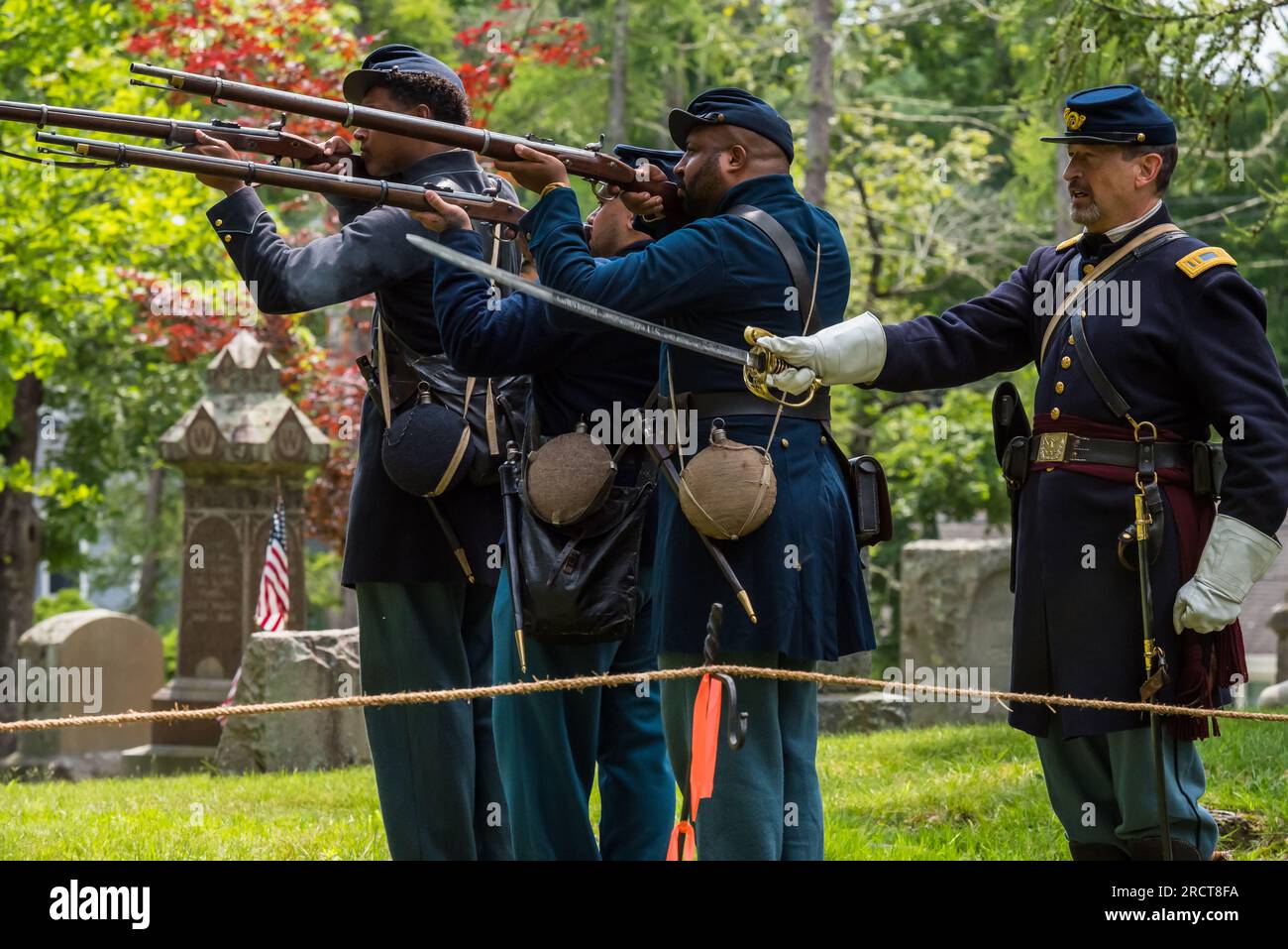 Ceremony honoring the life of George Washington Dugan, the only Black ...