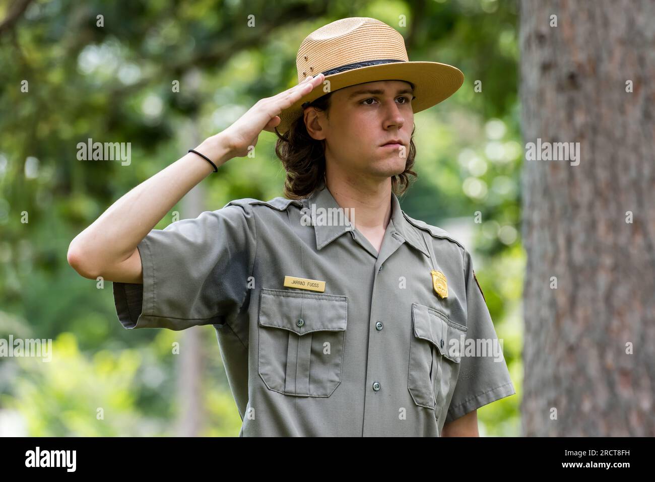Ceremony honoring the life of George Washington Dugan, the only Black ...