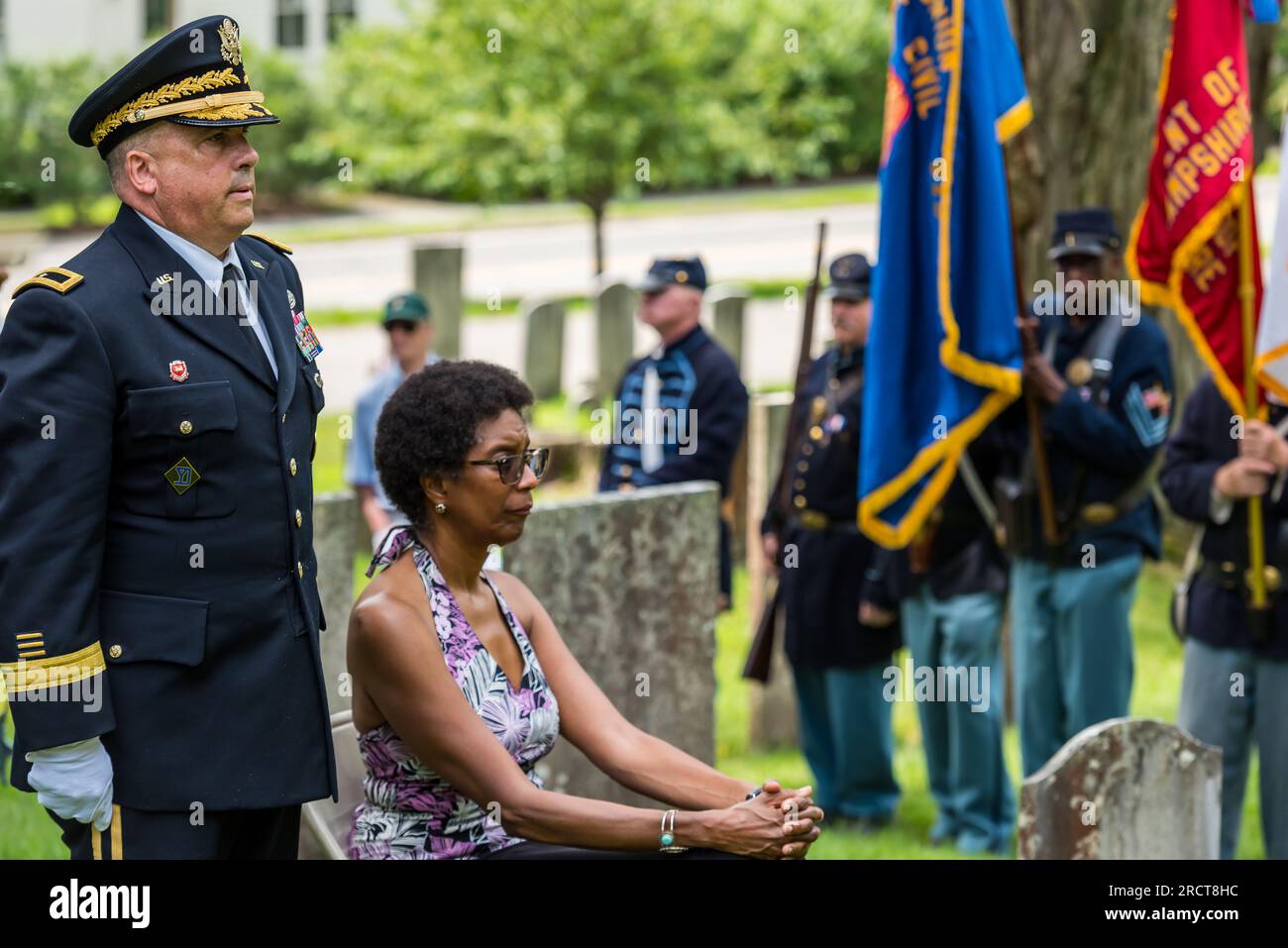 Ceremony honoring the life of George Washington Dugan, the only Black ...