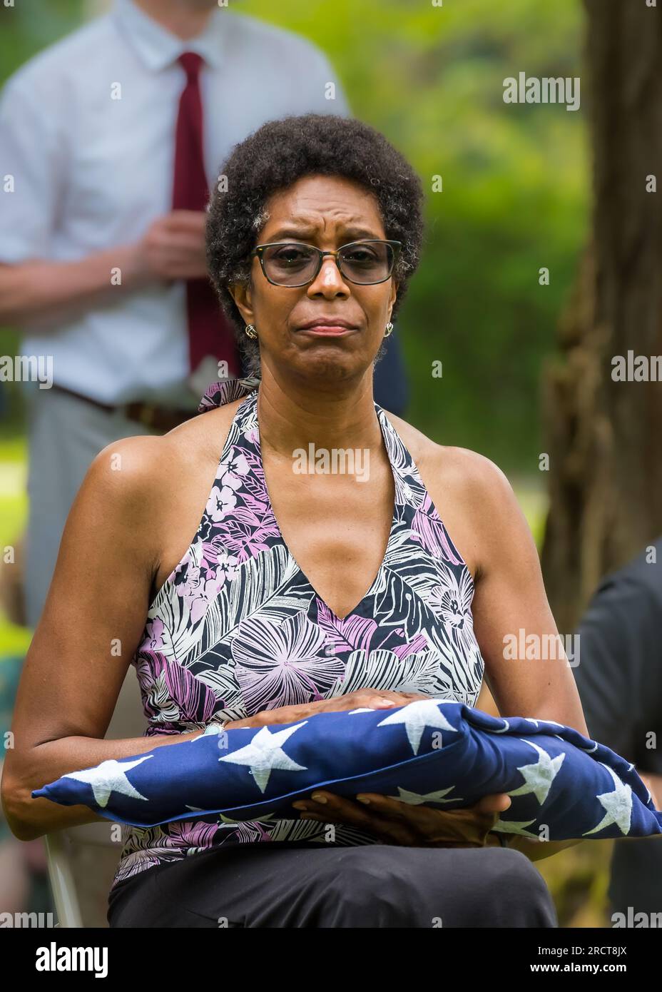 Ceremony honoring the life of George Washington Dugan, the only Black ...