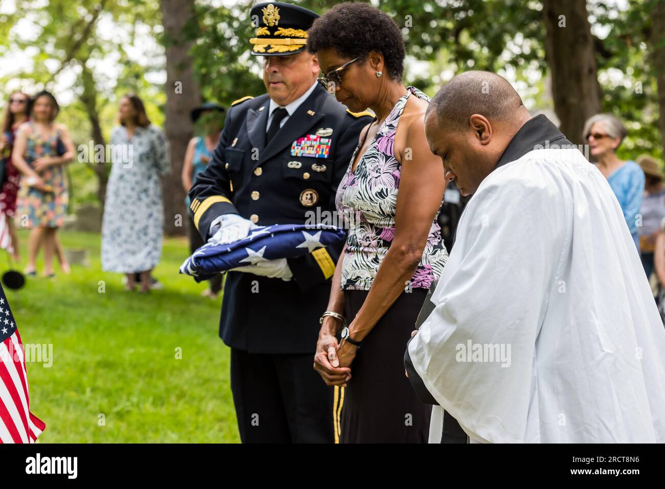 Ceremony honoring the life of George Washington Dugan, the only Black ...